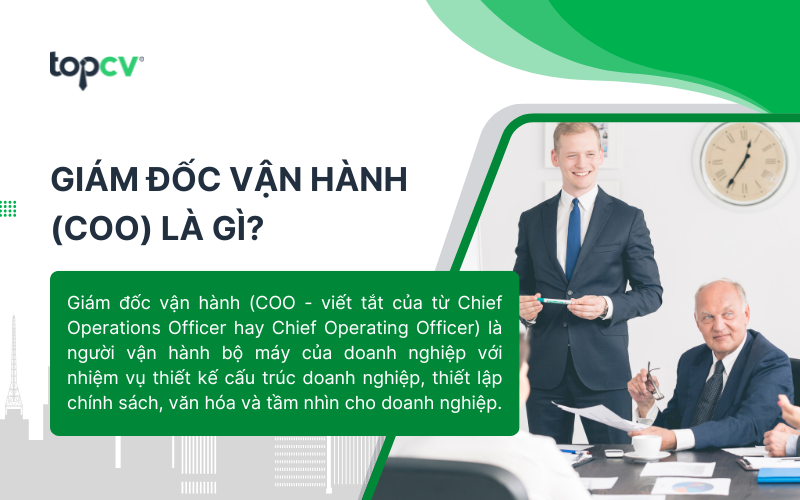Giám đốc vận hành (COO) là gì? Mô tả công việc và kỹ năng cần có