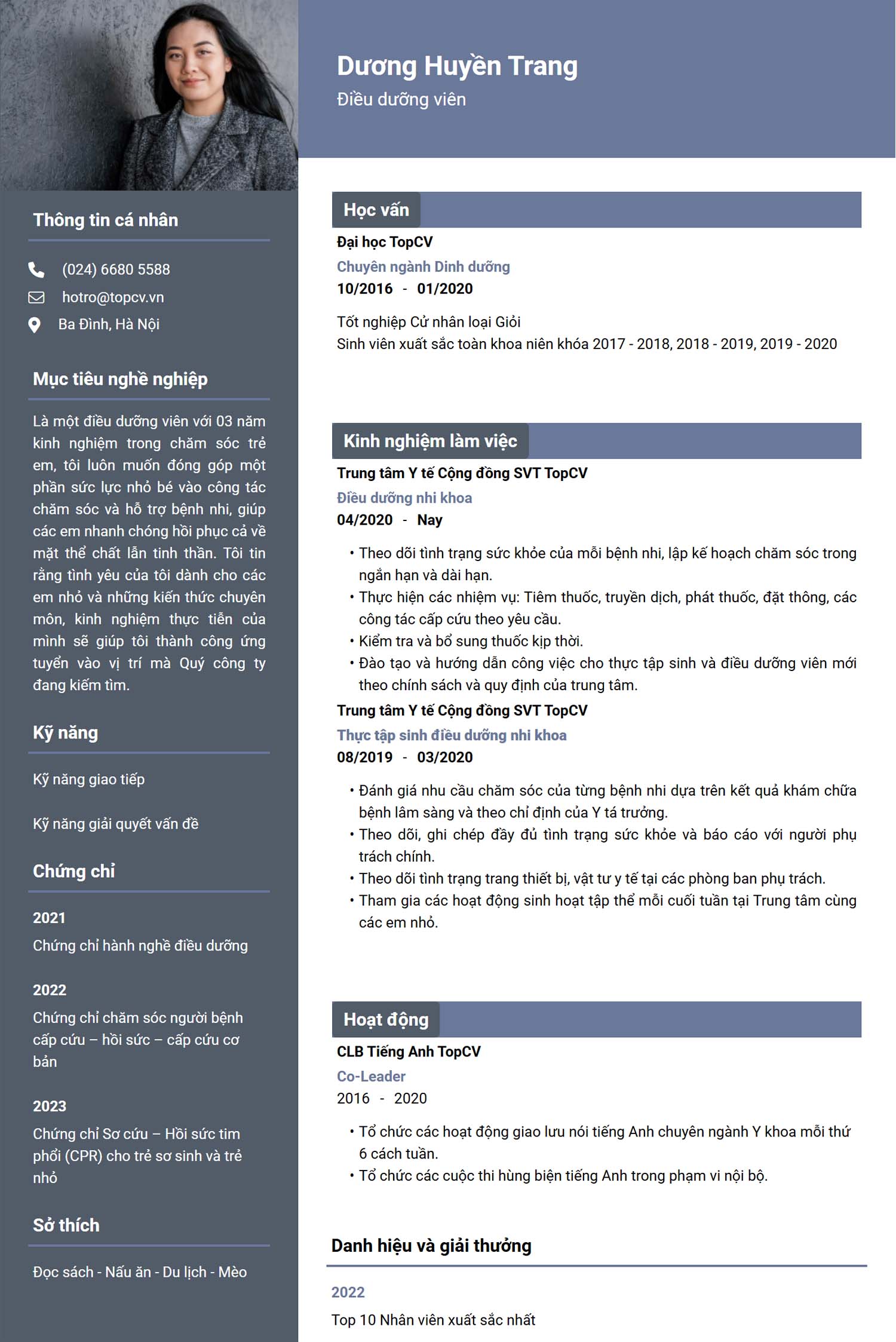 Hướng dẫn cách viết CV Điều dưỡng chi tiết