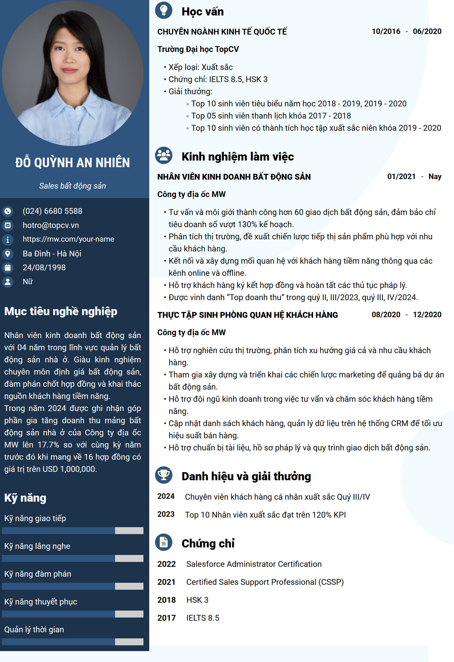 TOP 36 mẫu CV Sales ô tô 2025 - Tiếng Việt