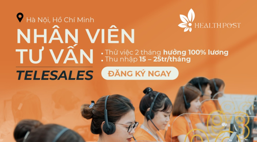 CÔNG TY TNHH MTV HEALTHPOST tuyển dụng các vị trí